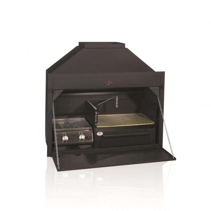 Homefires 1200 Combo Built-in Braai (With 2 burner insert) - Braai Culture