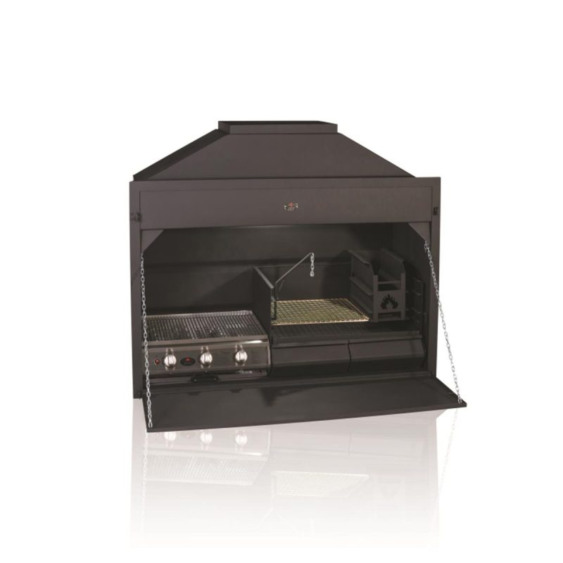 Homefires 1200 Combo Built-in Braai (With 3 burner insert) - Braai Culture