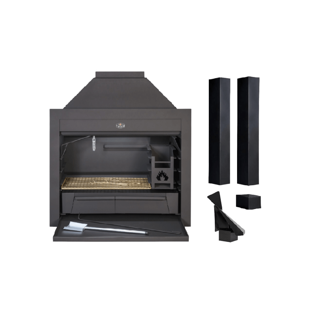 Homefires 1000 Super Deluxe Built-in Braai (Includes 2.4m Flue and ...