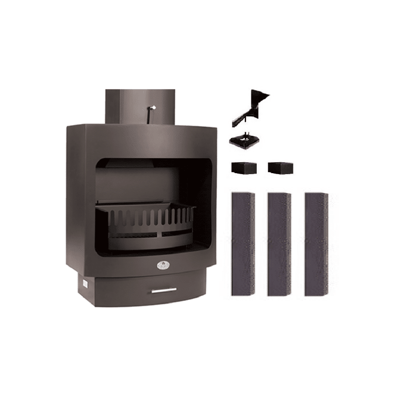 HomeFires 800 Freestanding Corner Unit - Braai Culture