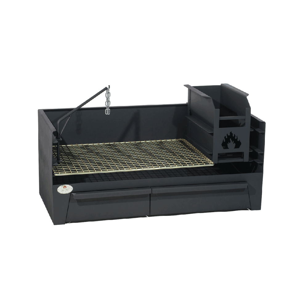 Homefires 1200 Table with Ash Lid and Warmer Drawer Combination ...