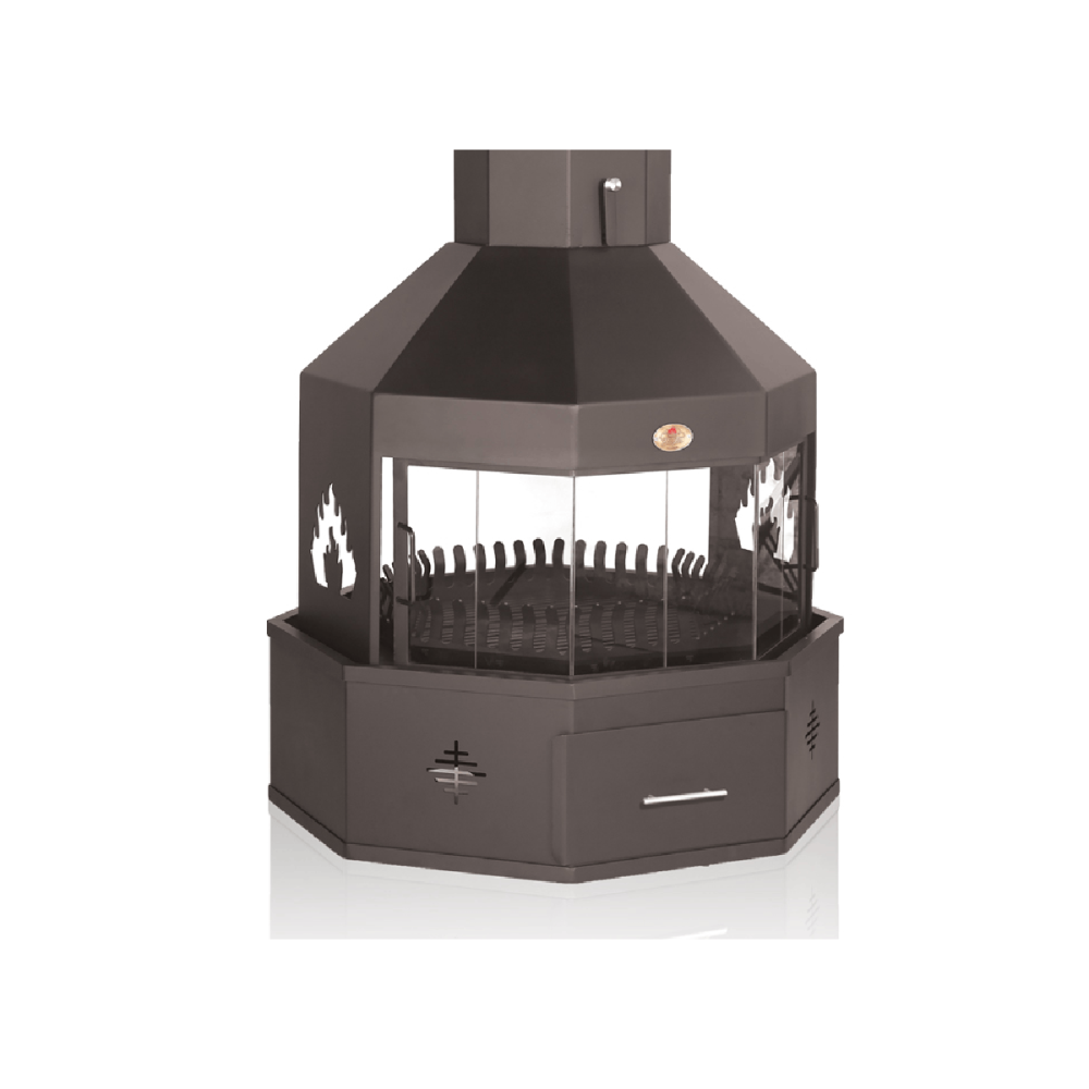 Homefires 350mm Octagonal Flue Pipe for 800 Alpine freestanding ...