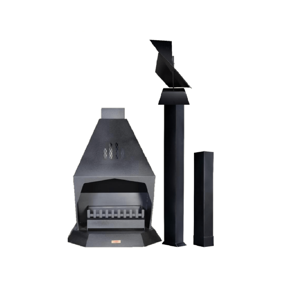 Jetmaster Lynx 850 Freestanding Log Pan and Rotating Cowl Fireplace ...