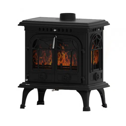 Jetmaster PANORAMA Slow Combustion freestanding Fireplace - Braai Culture