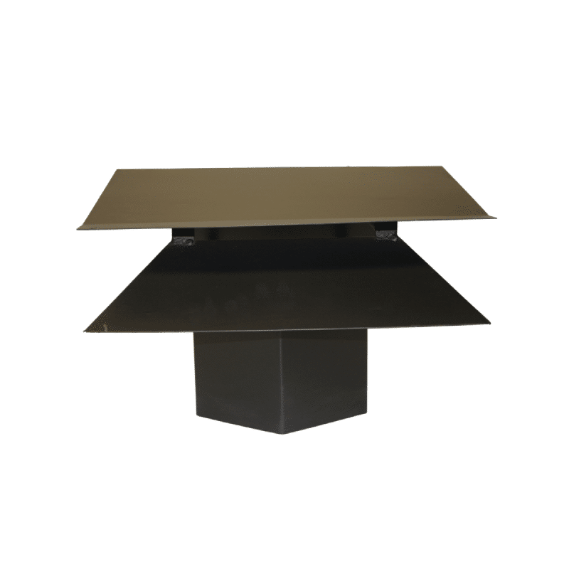 Jetmaster Turbo Cowl HEX 800 - Mild Steel - Black - Braai Culture