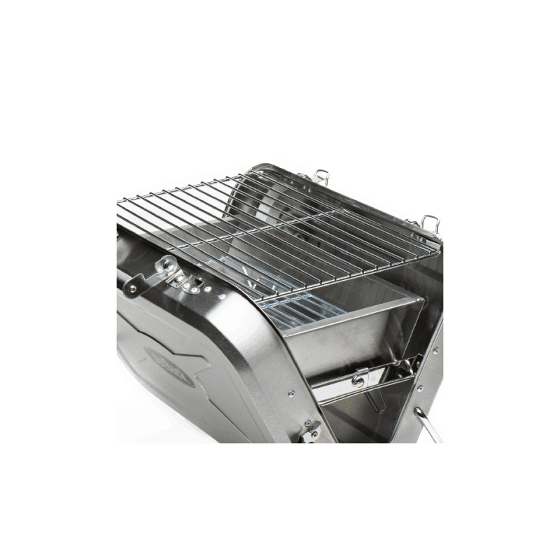 Outback Portable Briefcase Stainless Steel Charcoal Braai - Braai Culture