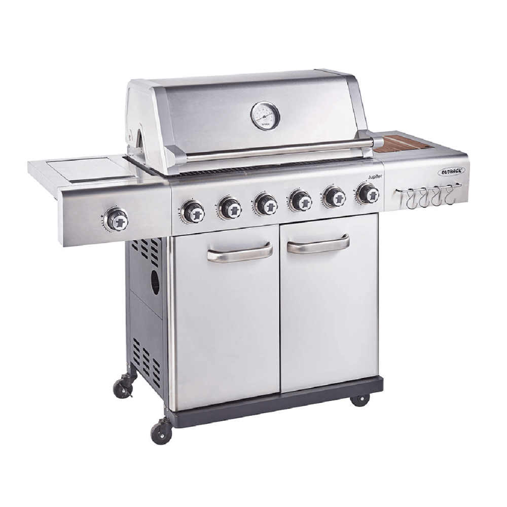 Outback JUPITER Hybrid Braai - 6 burners - Stainless Steel - Gas ...