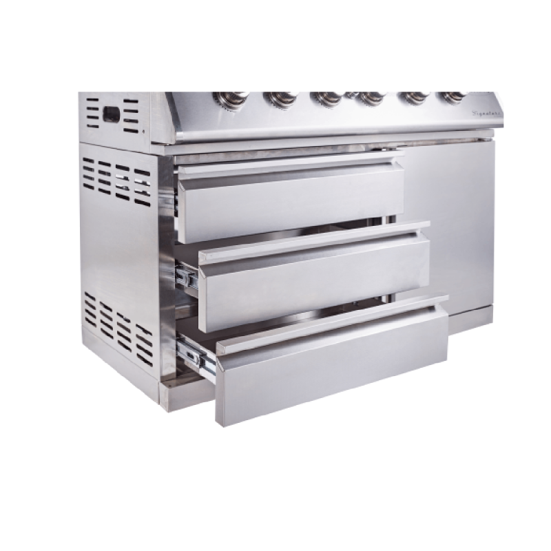 Outback SIGNATURE PRO Hybrid Braai - 4 burners - Stainless Steel - Gas ...
